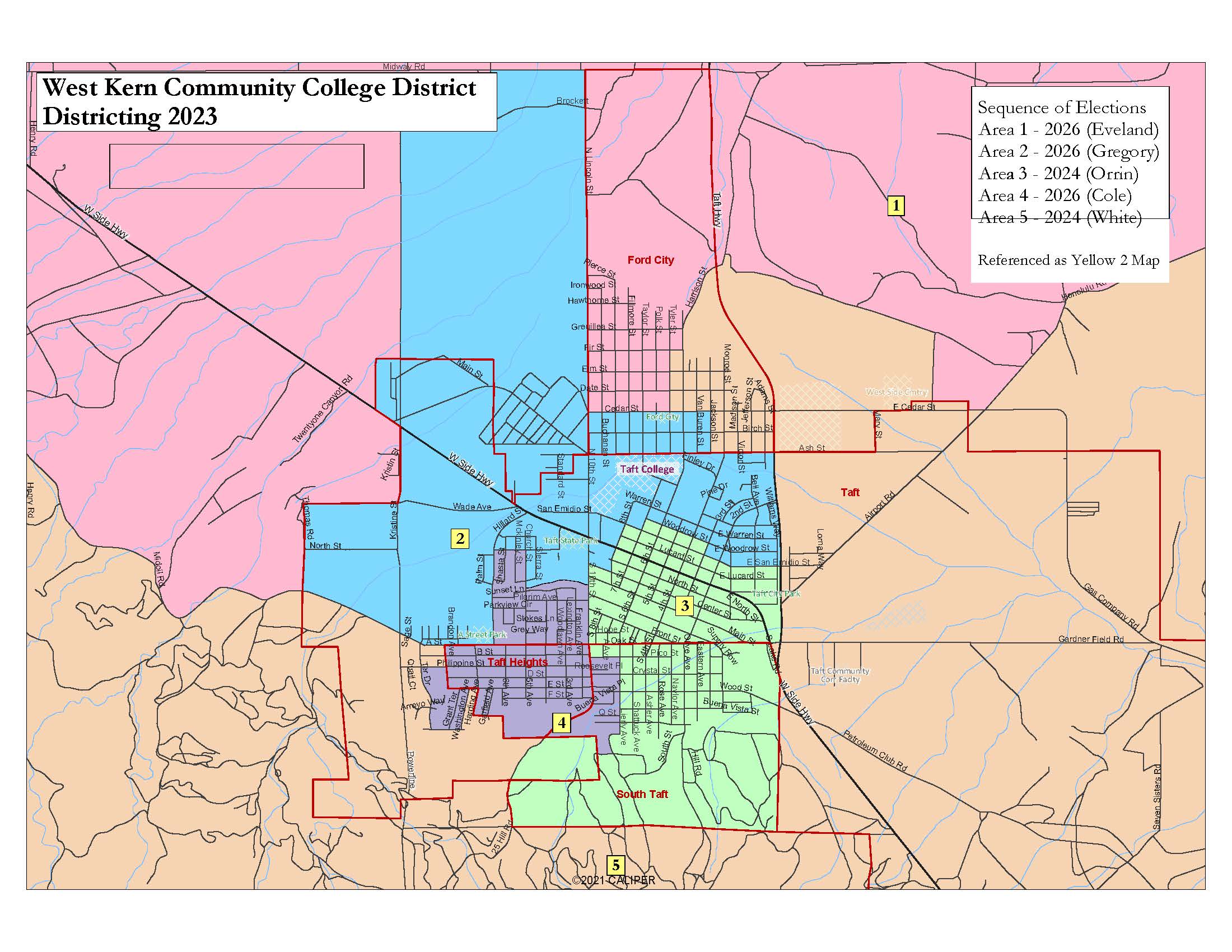 Trustee Area Maps | Taft College